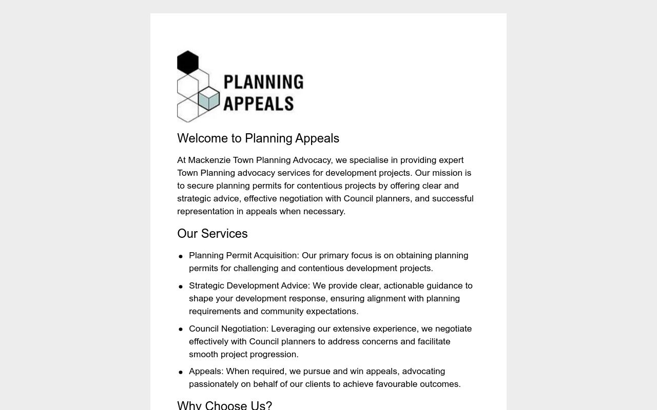 Planning Appeals